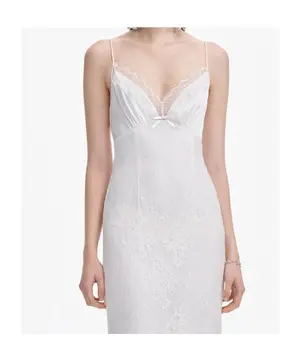 SELF-PORTRAIT Lace Embroidered Maxi Dress