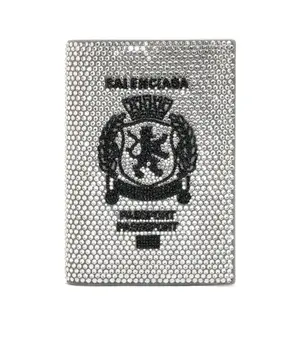 Balenciaga Embellished Passport Holder - Gray