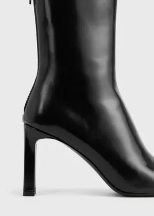 TOTEME Square-toe Side Zip Ankle Boots