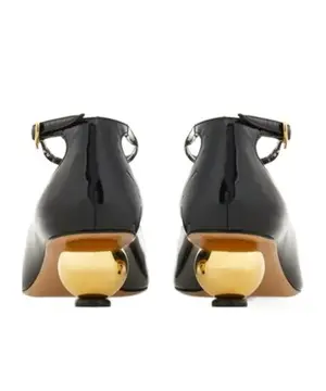 FERRAGAMO Spherical Heel T-strap Pumps