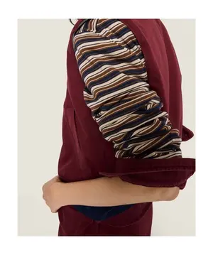 Miu Miu Striped Knitted Polo Shirt - F0627
