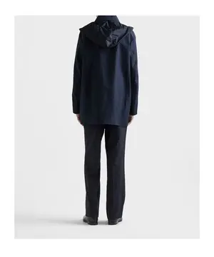 Prada Long-sleeved Coat With Hood