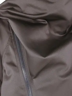 Rick Owens Cropped Scarf Flight Jacket - Black
