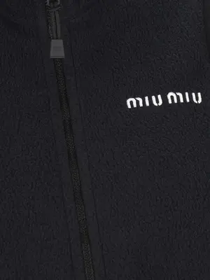 Miu Miu Fleece Zip-up Top