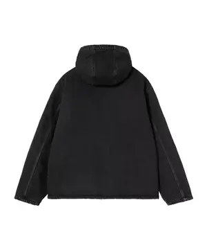 Carhartt Work In Progress Cleveland Hooded Denim Jacket - Black