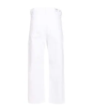 AGOLDE 90's Crop Cotton Denim Jeans - White