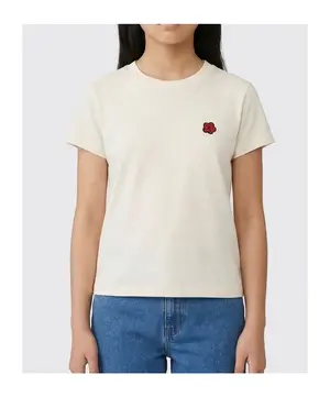 Kenzo Boke Flower Embroidered T-shirt - White
