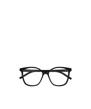 Saint Laurent Geometric Frame Glasses - Black
