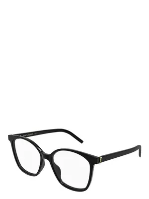 Saint Laurent Geometric Frame Glasses - Black