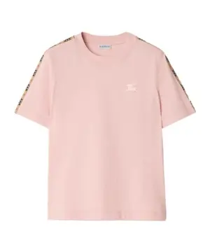 Burberry Embroidered Logo Crewneck T-shirt - Bouquet