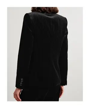 NILI LOTAN Double-breasted Striped Blazer