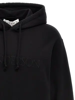 J.W.ANDERSON Logo Embroidered Drawstring Hoodie