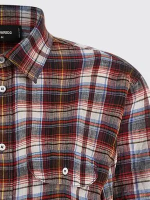 Dsquared2 Check Buttoned Shirt - Multicolor