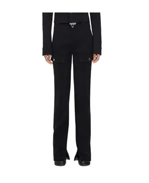 Bottega Veneta Slit-hem Cargo Pants - Black