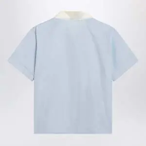 Miu Miu Short Sleeve Collared Shirt - Blue