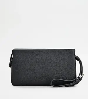 TOD'S Textured Zip Wrist Pouch