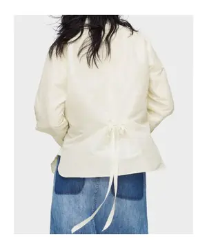 MAISON MARGIELA Tie-waist Silk Cotton Shirt