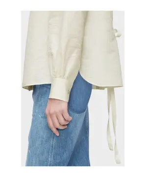 MAISON MARGIELA Tie-waist Silk Cotton Shirt