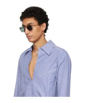 AKONI Europa Full-rim Sunglasses - Brushed Platinum