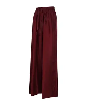 FORTE_FORTE Elastic Waist Wide-leg Pants