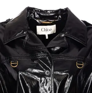 Chloé Belted Glossy Finish Jacket