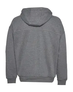 Zegna Drawstring Hoodie With Ribbed Details - Gray