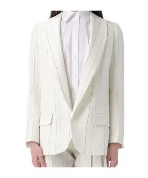 SEMICOUTURE Pinstriped Single-breasted Blazer