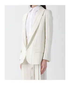 SEMICOUTURE Pinstriped Single-breasted Blazer