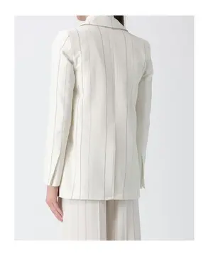 SEMICOUTURE Pinstriped Single-breasted Blazer