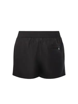 Dolce & Gabbana Logo Plaque Swim Shorts - Black