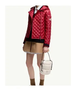 Moncler Pleated Mini Skirt With Striped Waistband