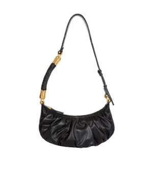 Balmain Bène Hobo Shoulder Bag - Black