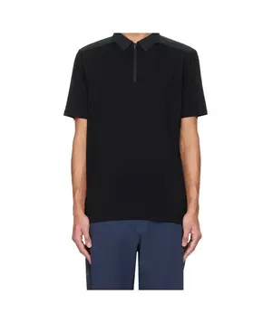 Veilance Frame Short-sleeve Polo Shirt - Black