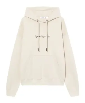 Off-White Script Arrow Diagonal Skate Hoodie - Pumice