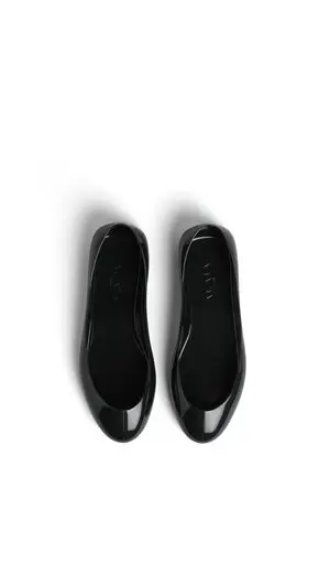 Alaïa Patent And Mesh Ballet Flats