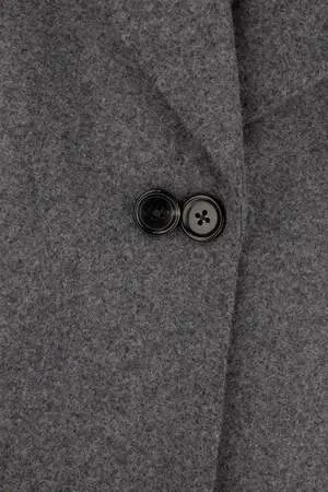 Thom Browne Melton Cocoon Coat - Dark Gray