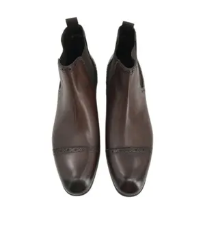 Emporio Armani Logo Detail Chelsea Boots