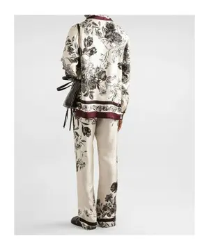 Dolce & Gabbana Dolce Gabbana Floral Printed Long-sleeved Shirt