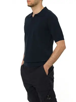 C.P. COMPANY Open Collar Polo Shirt