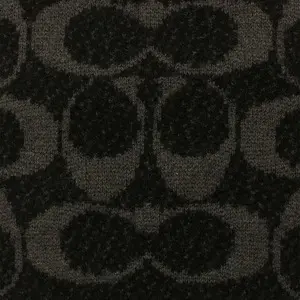 COACH Ribbed Scarf - Black