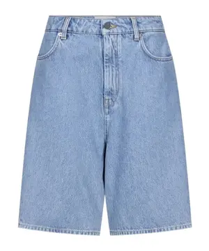 Loulou De Saison Zip Five-pocket Denim Shorts - Blue