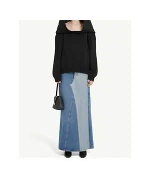 MAISON MARGIELA Off-shoulder Hooded Sweatshirt