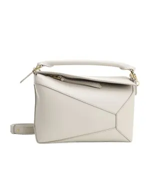 Loewe Small Puzzle Edge Bag - Light Ghost