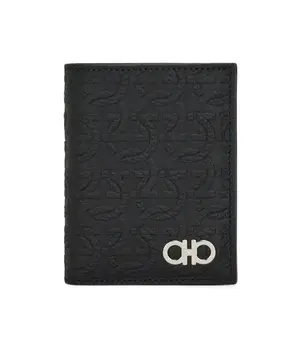 FERRAGAMO Gancini Wallet - Black