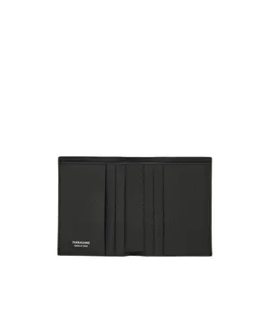 FERRAGAMO Gancini Wallet - Black