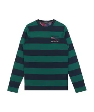 PAUL  SHARK Striped Logo Long-sleeved T-shirt