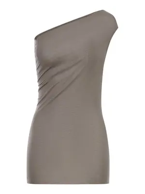 Rick Owens Asymmetrical Sleeveless Top - Gray