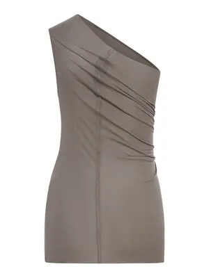 Rick Owens Asymmetrical Sleeveless Top - Gray