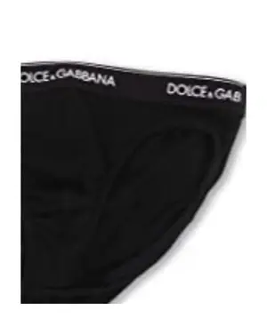 Dolce & Gabbana Logo Detail Panties - Black
