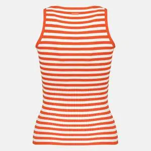 Max Mara Striped Ribbed Knit Tank Top - No